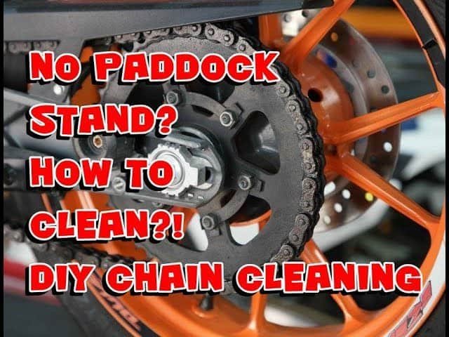 How To Clean Motorcycle Chain Without Stand? | Cleanestor