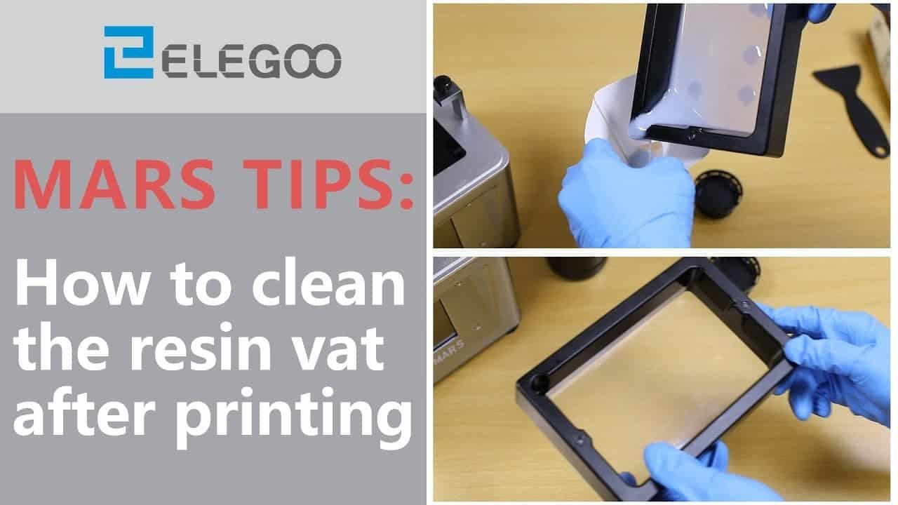 How To Clean Resin Tank Elegoo Mars | CleaNESTOR