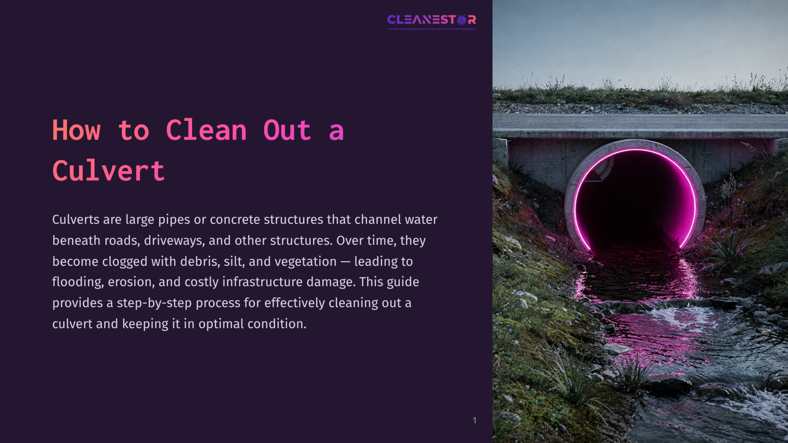 How To Clean Out A Culvert | CleaNESTOR