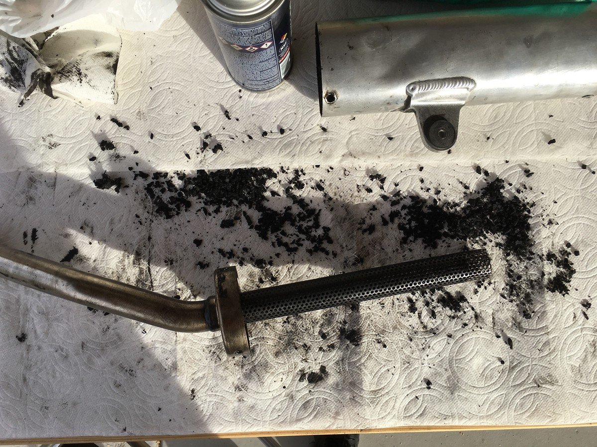 How To Clean Motorcycle Exhaust Pipe Inside | CleaNESTOR