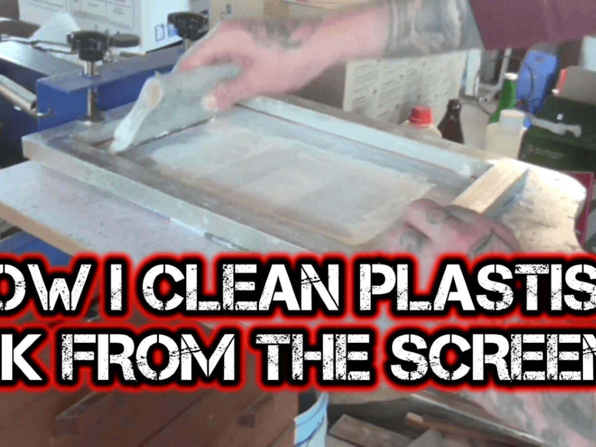 How To Clean Plastisol Ink Off The Screen | Cleanestor
